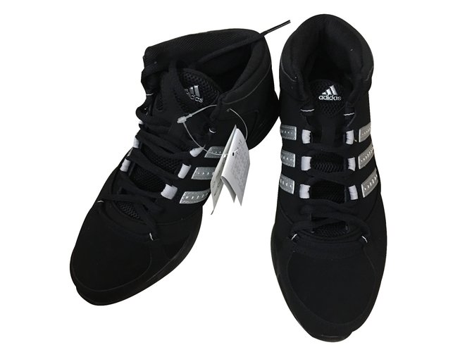 Adidas Rizer mid Black Cloth ref.18102 - Joli Closet