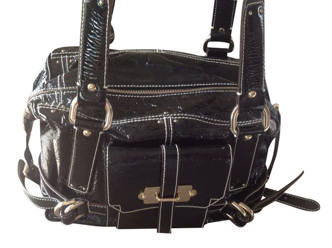 Luella Handbag Black Patent leather ref.18390 - Joli Closet