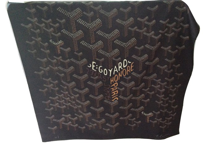 Goyard Scarf Ebony Silk ref.29122 - Joli Closet