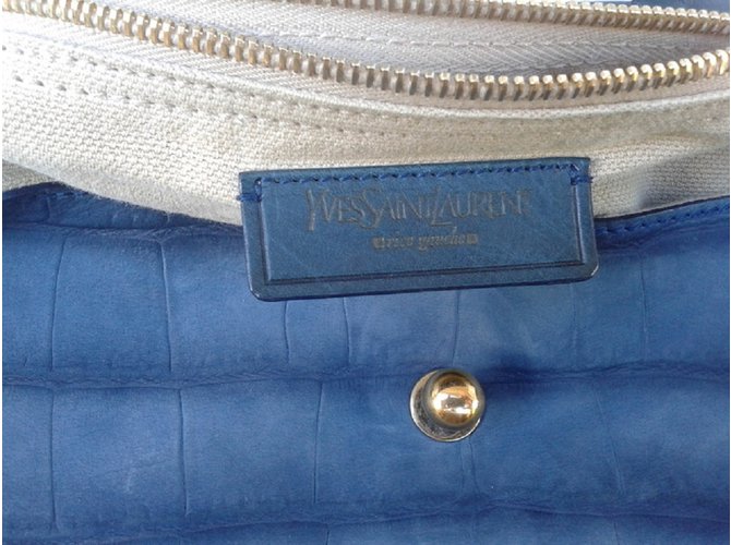 Yves Saint Laurent Muse Two Blue Leather ref.29874 - Joli Closet