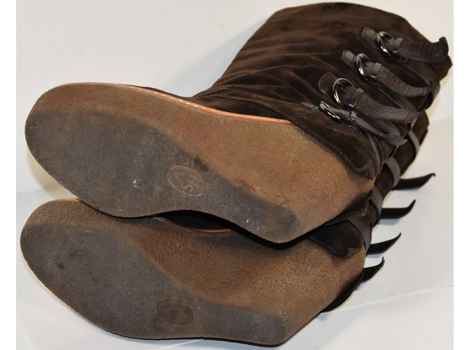 Ash BOTTES COMPENSEES Daim Marron ref.33324 - Joli Closet
