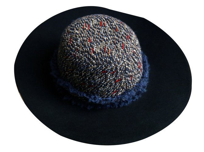 Chapeau femme CHANEL Tweed Multicolore ref.38125 - Joli Closet