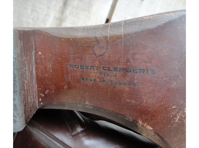 Robert Clergerie Bottines Cuir Marron ref.42594 - Joli Closet