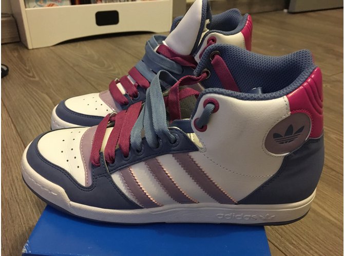 Adidas Baskets Cuir Multicolore ref.43656 - Joli Closet