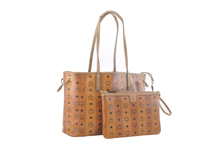 MCM Logos Pattern Brown ref.104067 - Joli Closet