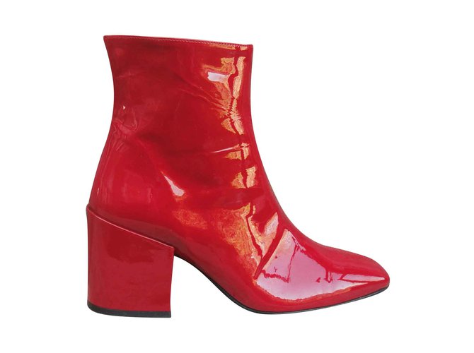 The Kooples Bottines Cuir vernis Rouge ref.109086 - Joli Closet