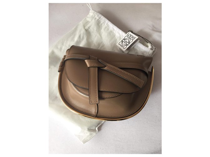 Loewe Frame small Gate Sand Leather ref.109260 - Joli Closet