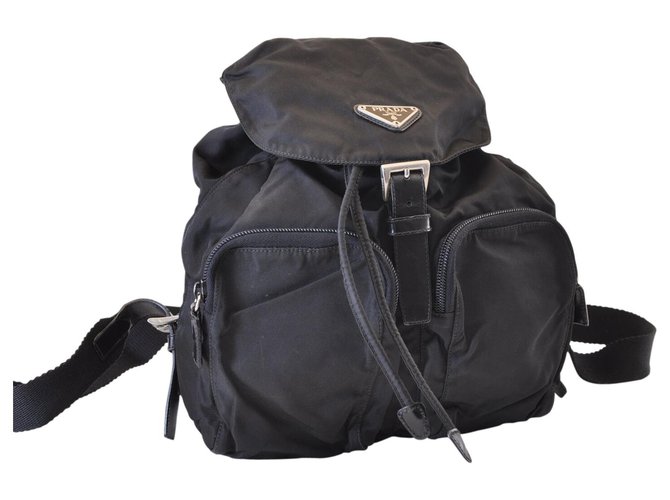 Prada Knapsack Black Synthetic ref.147852 - Joli Closet