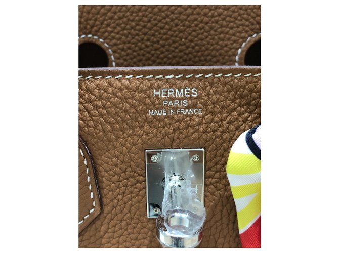 Hermès Birkin 25 Caramel Silver ref.150704 - Joli Closet