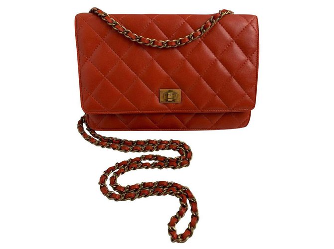 Chanel Woc Red Leather ref.163551 - Joli Closet