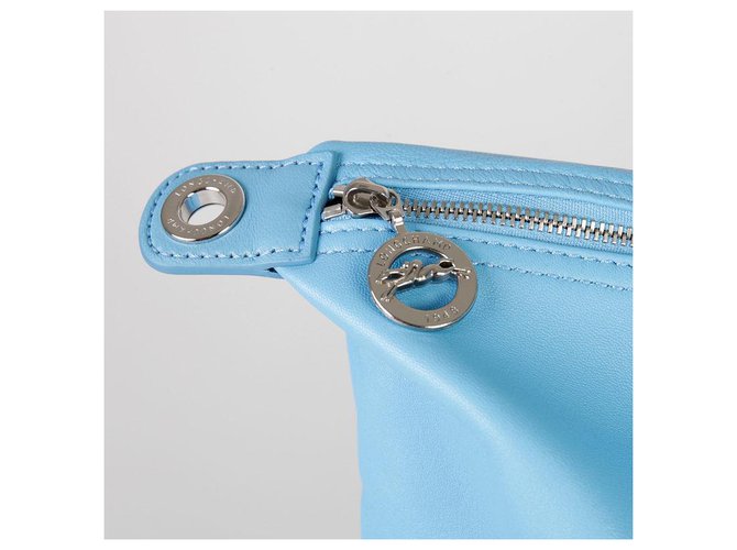Longchamp leather bag Light blue ref.174423 - Joli Closet
