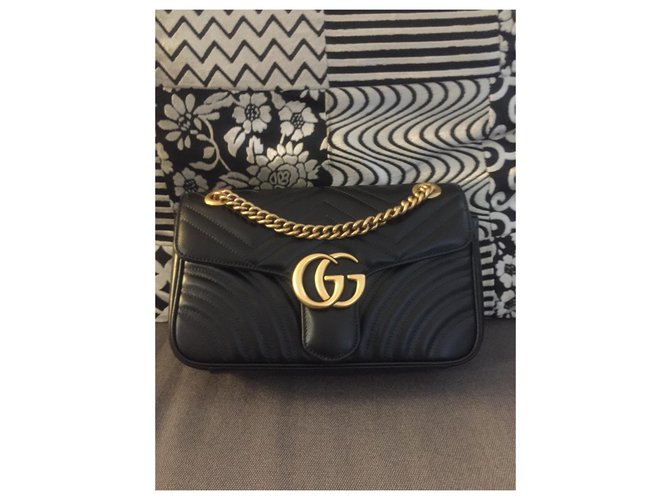 Gucci Marmont Cuir Noir ref.182021 - Joli Closet