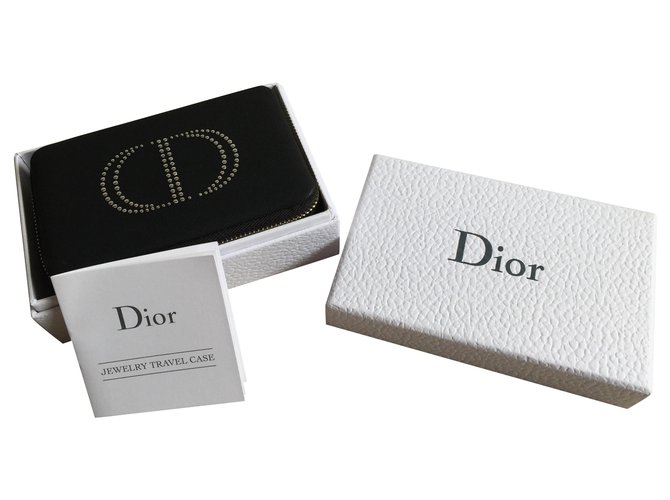 Christian Dior Pretty new Dior travel jewelry box Black Lambskin ref ...