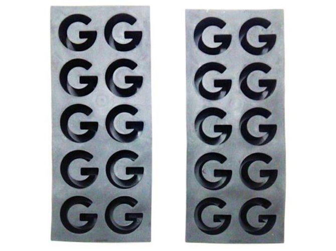Gucci Rare Pair of GG Ice Cube Trays Black ref.209048 - Joli Closet