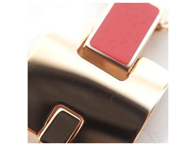 Hermès HERMES Eileen collier métal rose PG x rose ref.211957 - Joli Closet