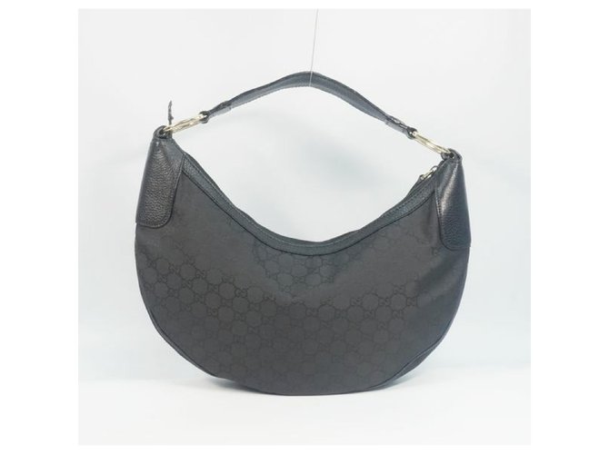 Sac à bandoulière Gucci One Shoulder GG Nylon Femme 257297 black Noir ...