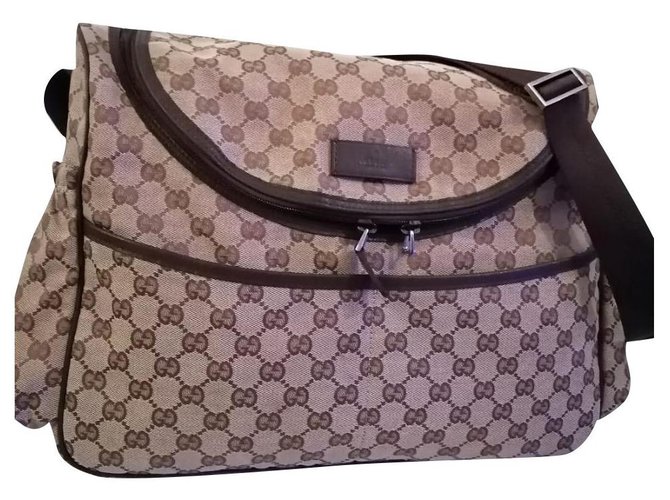 Gucci Changing bag Brown Cloth ref.231777 - Joli Closet