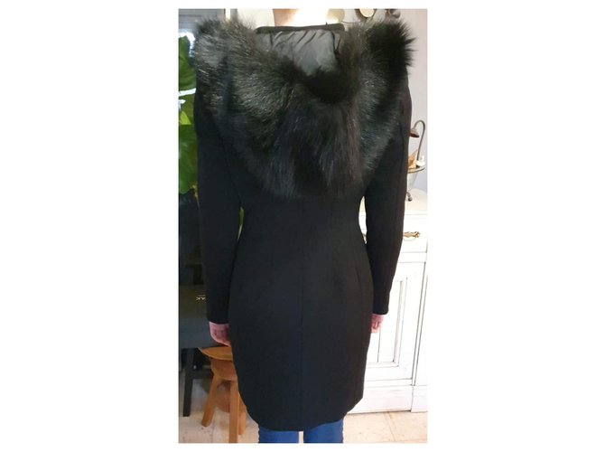 Prada Mantel Schwarz Pelz ref.239850 - Joli Closet