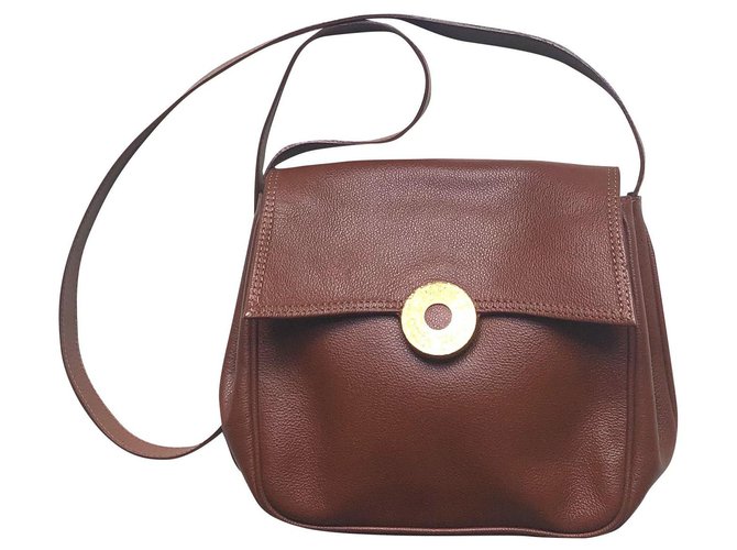 Louis Féraud Handbags Caramel Leather ref.271968 - Joli Closet