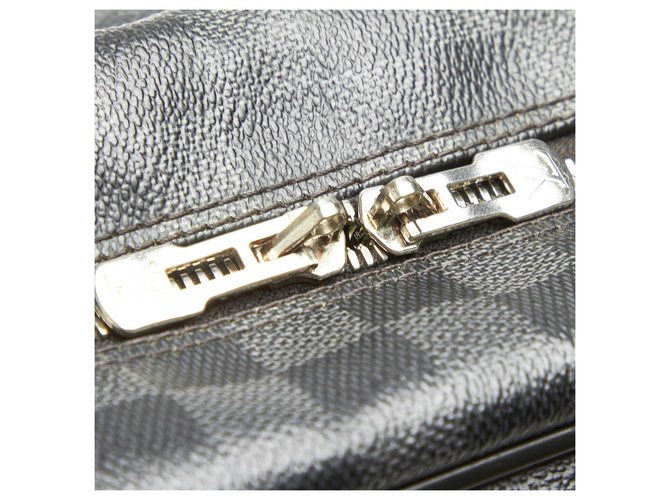 Louis Vuitton Black Damier Graphit Icare Laptoptasche Schwarz Grau ...