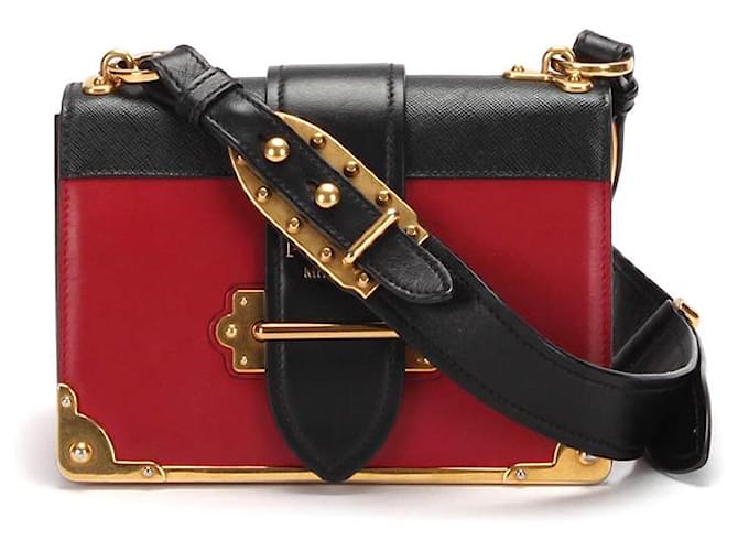 Prada Cahier Red Leather ref.358277 - Joli Closet