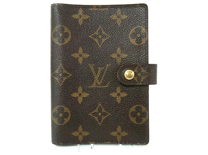 louis-vuitton-agenda-cover-brown-cloth-ref-428267-joli-closet