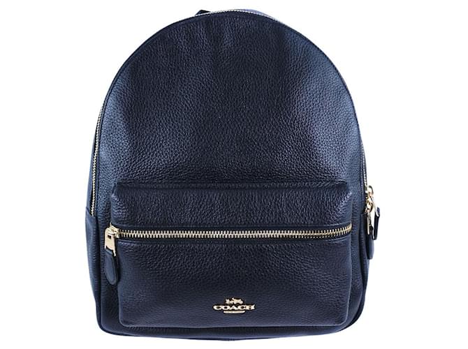 Coach Charlie Black Leather ref.544767 - Joli Closet