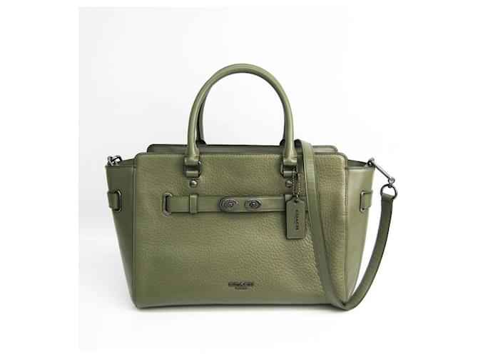 Coach Swagger Green Leather ref.546719 - Joli Closet