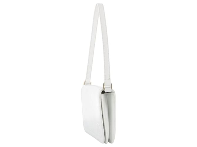 Céline Triomphe White Leather ref.552024 - Joli Closet