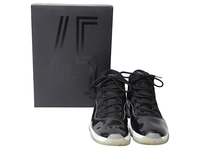 Nike Air Jordan 11 Retro en Charol Space Jam Negro Cuero ref.557557 ...