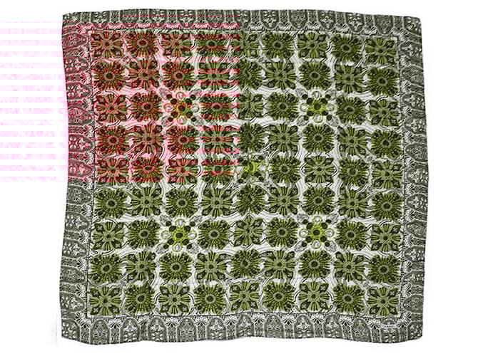 Chanel Scarves Red Multiple colors Silk ref.561047 - Joli Closet