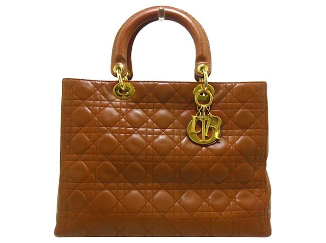 Dior Lady Dior Brown Leather ref.585654 - Joli Closet