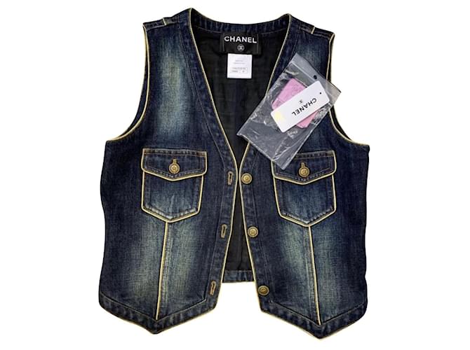 Chanel Jackets Light blue Denim ref.590454 - Joli Closet