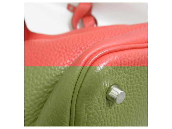 Hermès Clémence Picotin MM Cuir Rouge ref.597084 - Joli Closet