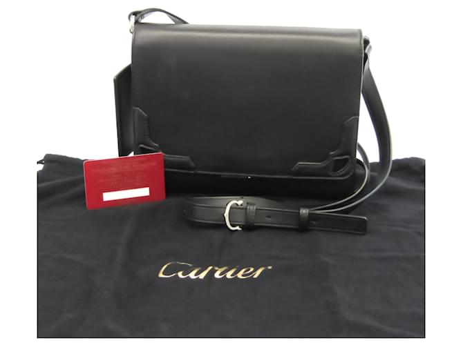 Cartier Marcello Black Leather ref.610848 - Joli Closet