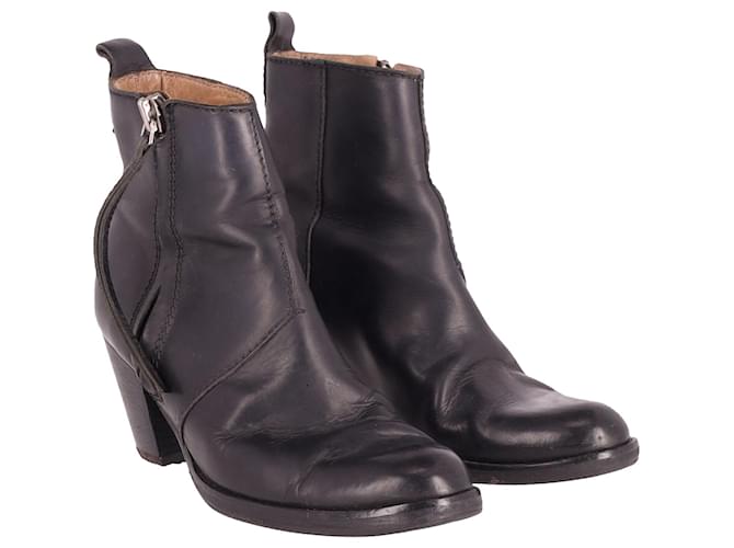 Acne Studios Pistol Biker Boots in Black Leather ref.614388 - Joli Closet