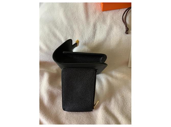 Hermès Constance slim compact Black Leather ref.616449 - Joli Closet