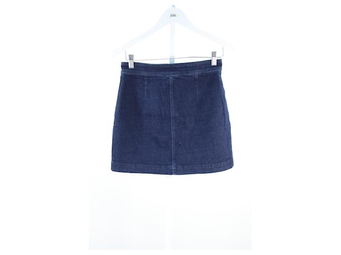 Sézane skirt 36 Blue Cotton ref.645604 - Joli Closet