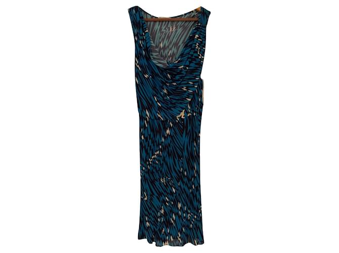 Versace Dresses Blue Viscose ref.649097 - Joli Closet