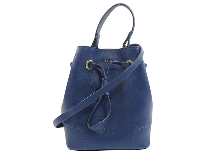 Furla Blue Leather ref.651448 - Joli Closet