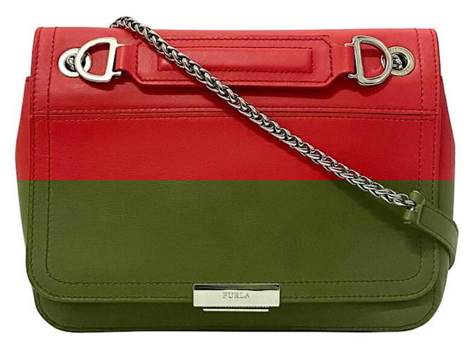 Furla Red Leather ref.654896 - Joli Closet