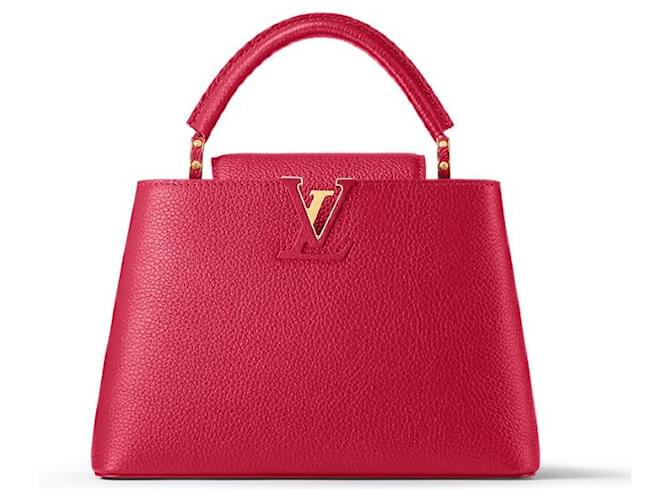 Louis Vuitton LV Capucines BB red scarlet Leather ref.670100 - Joli Closet