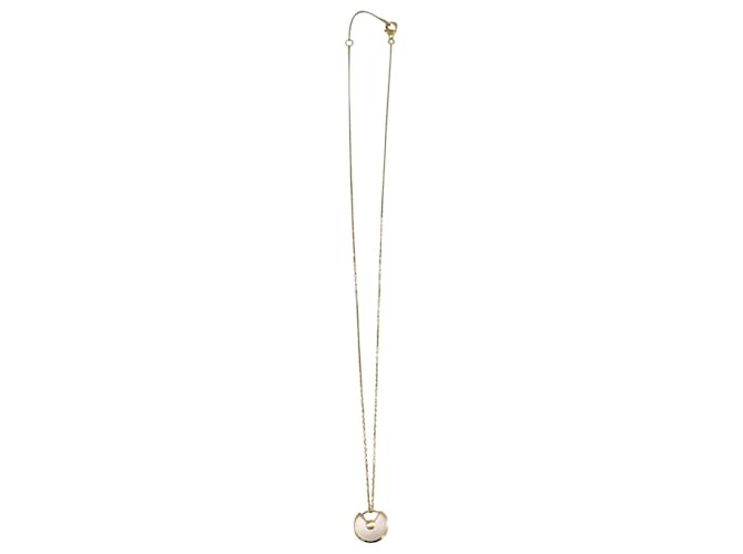 Collier Cartier Amulette De Cartier en Or Jaune et Nacre Blanche Métal ...