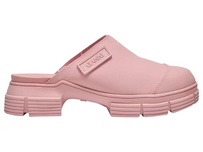 Ganni Clog in Pink Recycled Rubber ref.754022 - Joli Closet