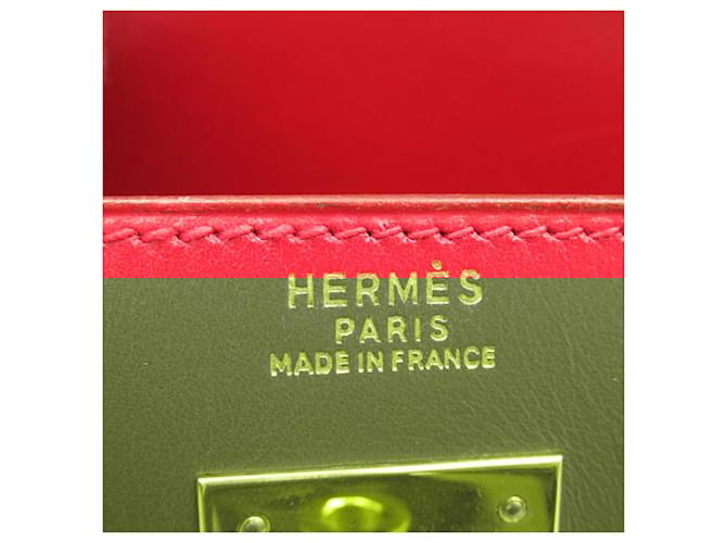 Hermès Box Calf Kelly 32 Red Pony-style calfskin ref.759444 - Joli Closet