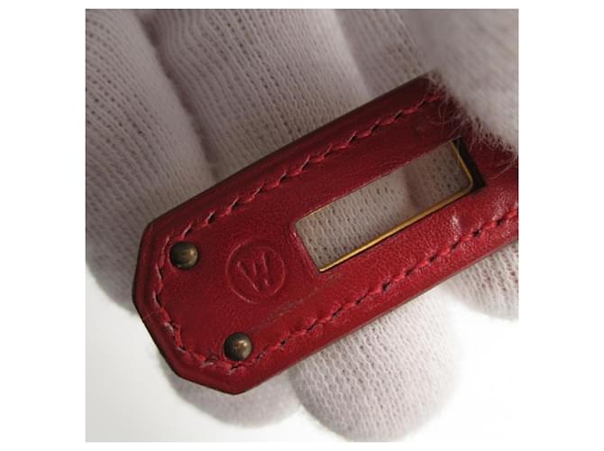 Hermès Box Calf Kelly 32 Red Pony-style calfskin ref.759444 - Joli Closet