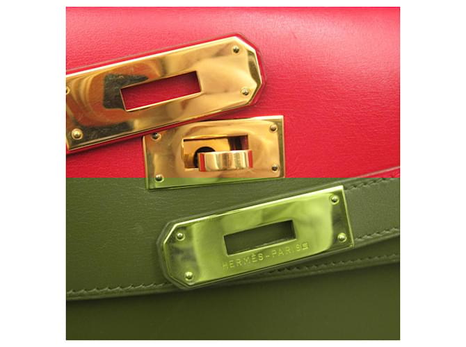 Hermès Box Calf Kelly 32 Red Pony-style calfskin ref.759444 - Joli Closet