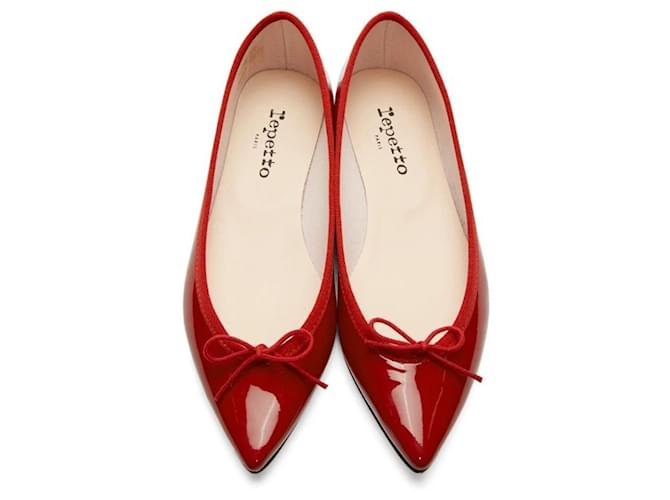 Repetto Brigitte Red Leather ref.772130 - Joli Closet