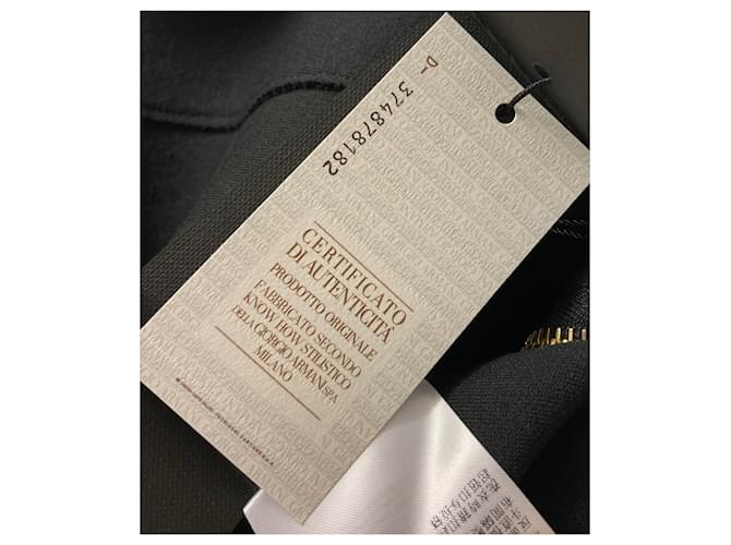 Louis Vuitton Giorgio Armani Corset Panelled Zip Front Top Black Cotton ...