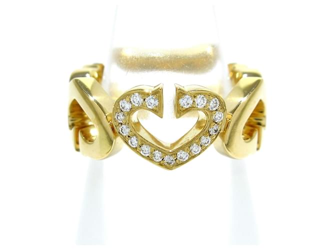 cartier 2C heart Golden Yellow gold ref.782936 - Joli Closet